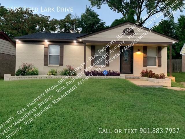 3 BR, 1 BA Apartment 3689 Field Lark Drive, Memphis, TN 38109