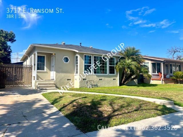 3 BR, 1 BA Apartment 3717 E. Ransom St Long Beach, CA 90804