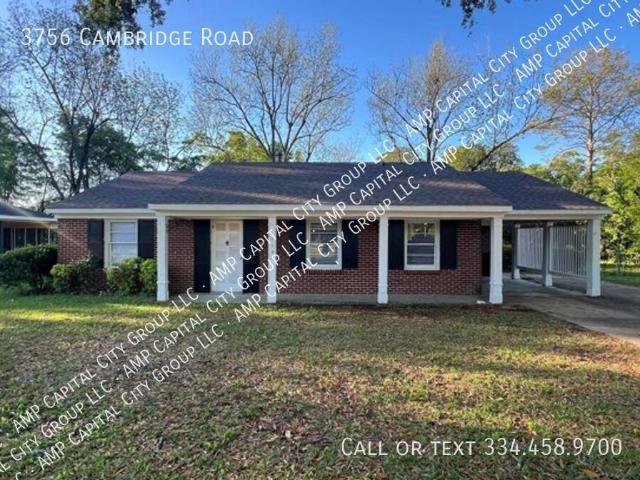 3 BR, 1 BA Apartment 3756 Cambridge Road, Montgomery, AL 36111