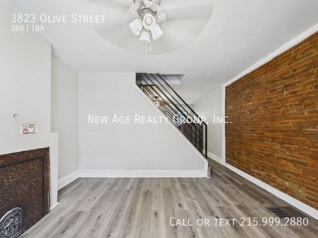3 BR, 1 BA Apartment 3823 Olive Street, Philadelphia, PA 19104
