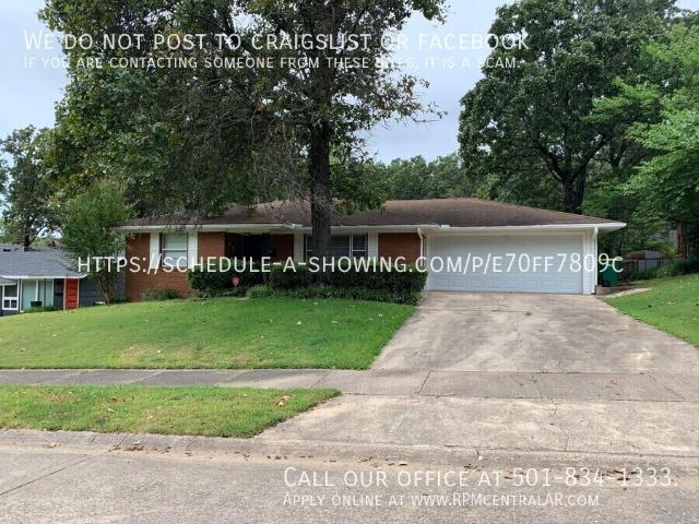 3 BR, 1 BA Apartment 4511 Greenway Dr North Little Rock, AR 72116