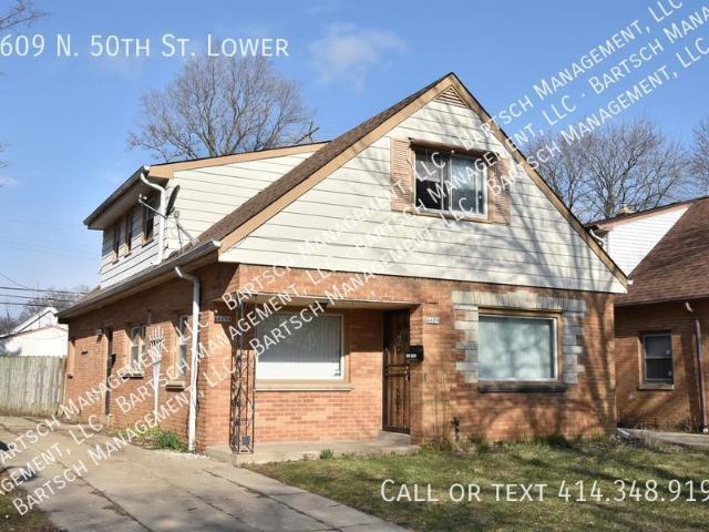 3 BR, 1 BA Apartment 4609 N. 50th St. Lower, Milwaukee, WI 53216