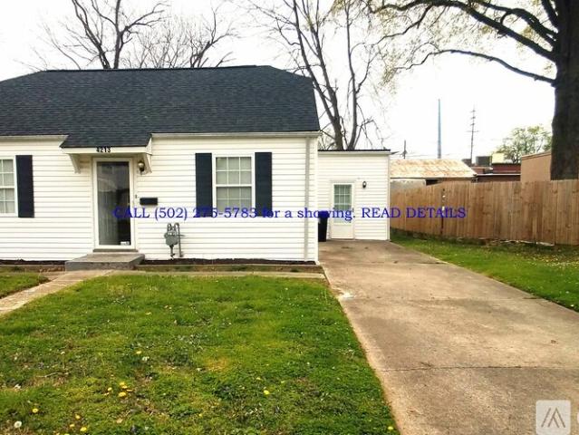 3 BR, 1 BA Apartment 4213 South Brook Street, Louisville, KY 40214