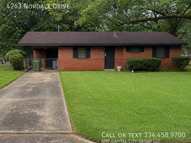 3 BR, 1 BA Apartment 4263 Nordale Drive, Montgomery, AL 36116