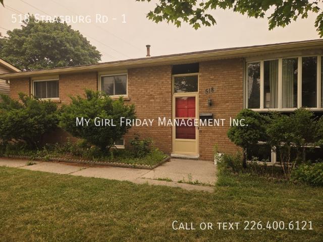 3 BR, 1 BA Apartment 518 Strasburg Rd, Kitchener, ON N2E 1V1