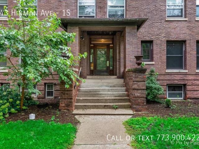 3 BR, 1 BA Apartment 643 Hinman Ave, Evanston, IL 60202
