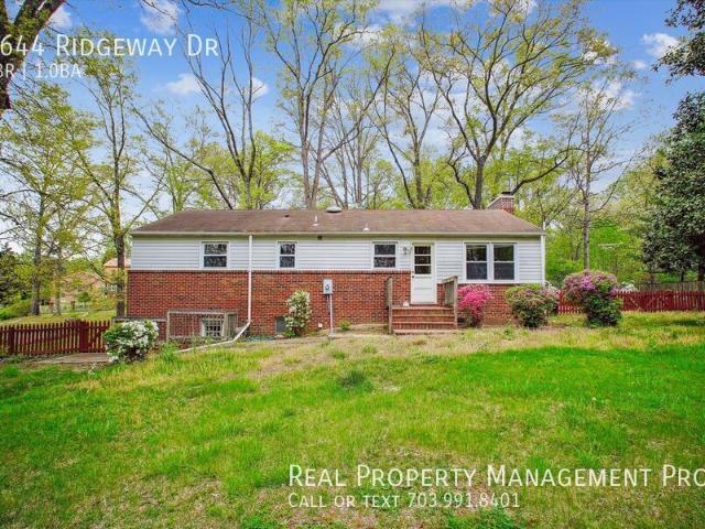 3 BR, 1 BA Apartment 6644 Ridgeway Dr, Springfield, VA 22150