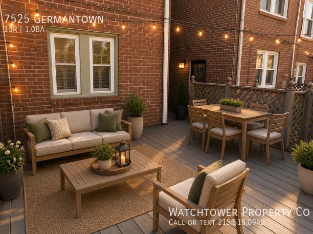 3 BR, 1 BA Apartment 7525 Germantown, Philadelphia, PA 19119
