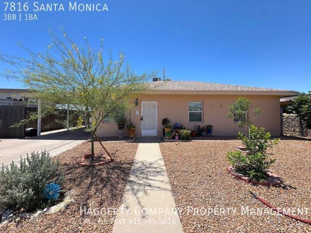 3 BR, 1 BA Apartment 7816 Santa Monica, El Paso, TX 79915
