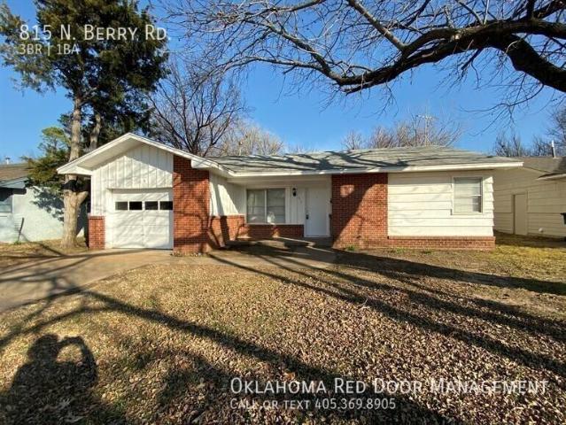 3 BR, 1 BA Apartment 815 N. Berry Rd Norman, OK 73069