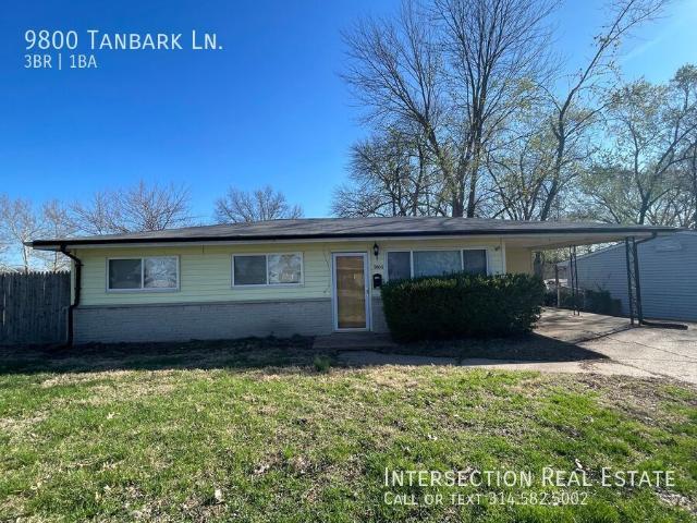 3 BR, 1 BA Apartment 9800 Tanbark Ln Edmundson, MO 63134