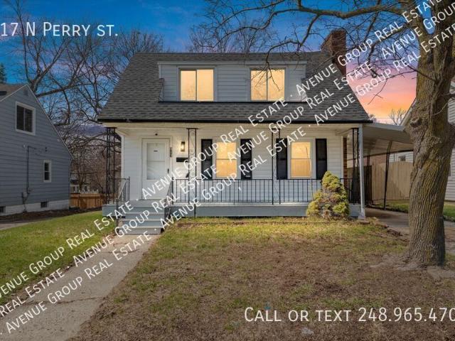 3 BR, 1 BA Apartment 917 N Perry st Pontiac, MI 48340