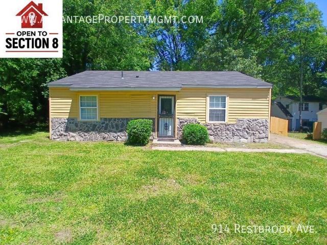 3 BR, 1 BA Apartment 914 Restbrook Ave Memphis, TN 38127