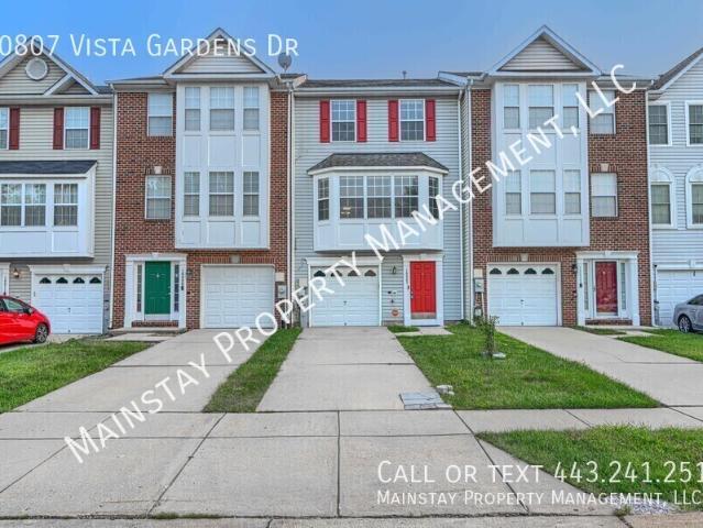 3 BR, 2.5 BA Apartment 10807 Vista Gardens Dr, Bowie, MD 20720