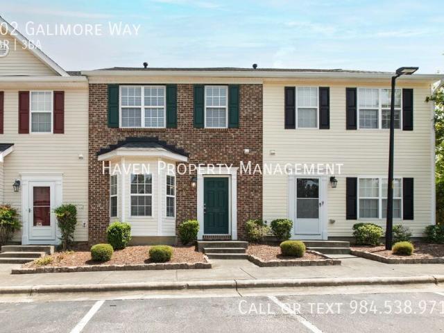 3 BR, 2.5 BA Apartment 102 Galimore Way, Apex, NC 27502