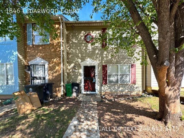 3 BR, 2.5 BA Apartment 1846 Cedarwood Court, Landover, MD 20785