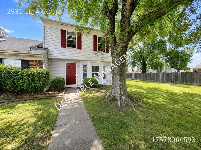 3 BR, 2.5 BA Apartment 2931 Leta Court, Hampton, VA 23666
