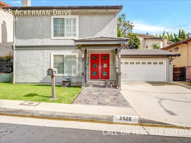 3 BR, 2.5 BA Apartment 3928 Ackerman Drive, Los Angeles, CA 90065
