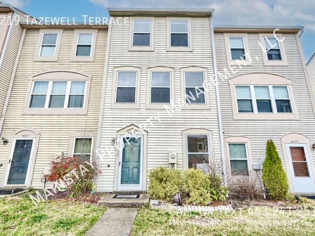 3 BR, 2.5 BA Apartment 4219 Tazewell Terrace, Burtonsville, MD 20866