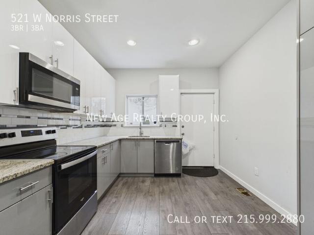 3 BR, 2.5 BA Apartment 521 W Norris Street, Philadelphia, PA 19122