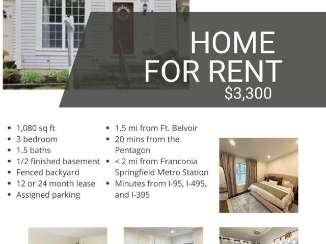 3 Br, 2 bath, Townhouse/Brownstone/RowHouse 6504 Old Carriage Ln