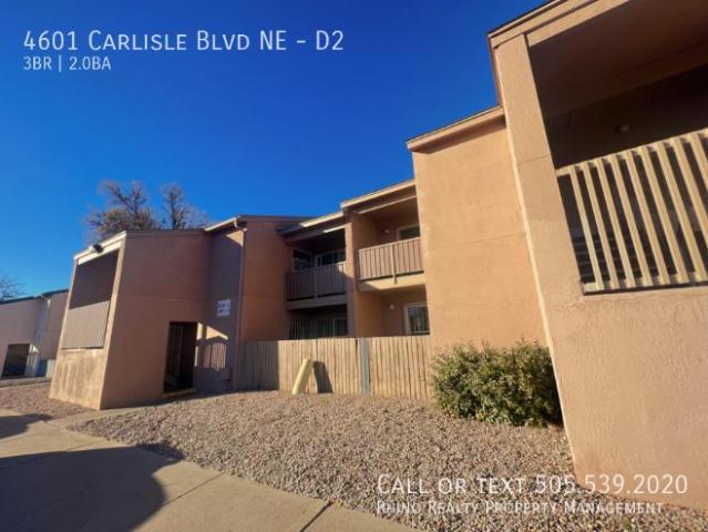 3 Br, 2 bath, Condo 4601 Carlisle Blvd Ne