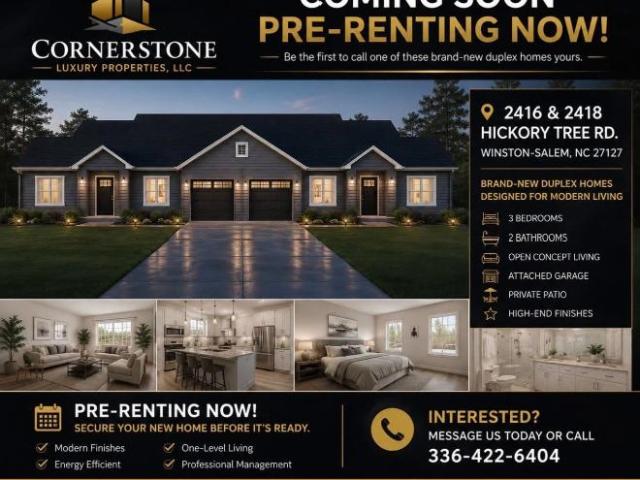 3 Br, 2 bath, Condo 2416 Hickory Tree Rd