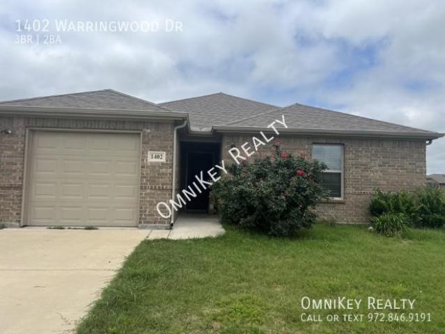 3 Br, 2 bath, Single Family 1402 Warringwood Dr