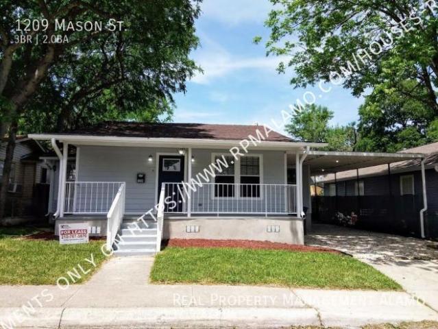 3 Br, 2 bath, Single Family 1209 Mason St