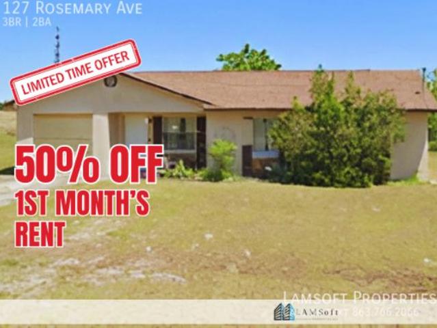 3 Br, 2 bath, Single Family 127 Rosemary Ave
