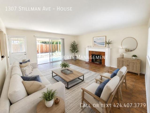 3 Br, 2 bath, Single Family 1307 Stillman Ave