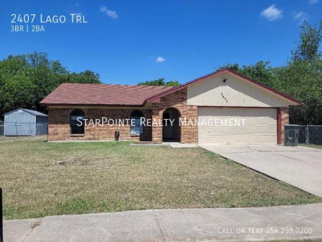 3 Br, 2 bath, Single Family 2407 Lago Trl