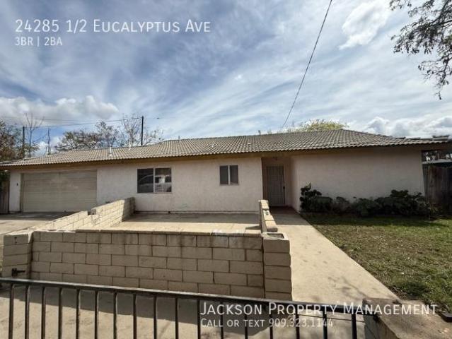 3 Br, 2 bath, Single Family 24285 1/2 Eucalyptus Ave