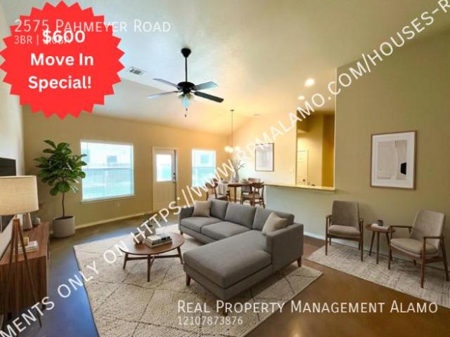 3 Br, 2 bath, Single Family 2575 Pahmeyer Road