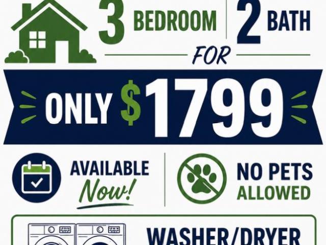 3 Br, 2 bath, Single Family 2801 Trenton Ave