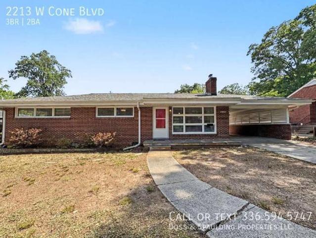 3 Br, 2 bath, Single Family 2213 W Cone Blvd