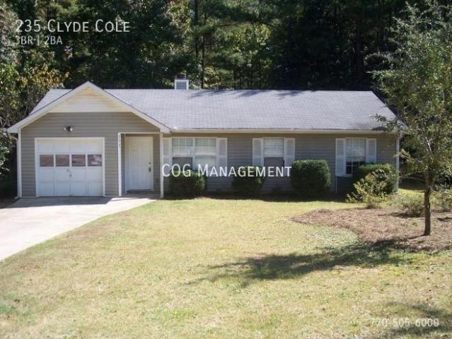 3 Br, 2 bath, Single Family 235 Clyde Cole