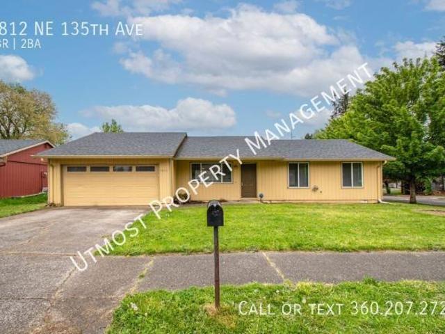 3 Br, 2 bath, Single Family 3812 NE 135th Ave