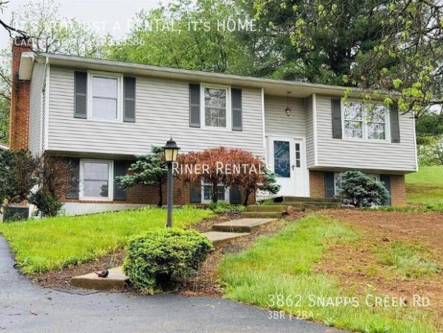 3 Br, 2 bath, Single Family 3862 Snapps Creek Rd
