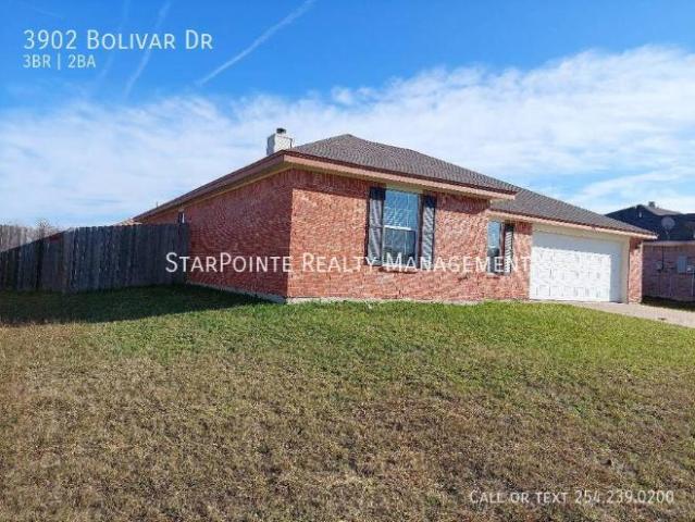 3 Br, 2 bath, Single Family 3902 Bolivar Dr
