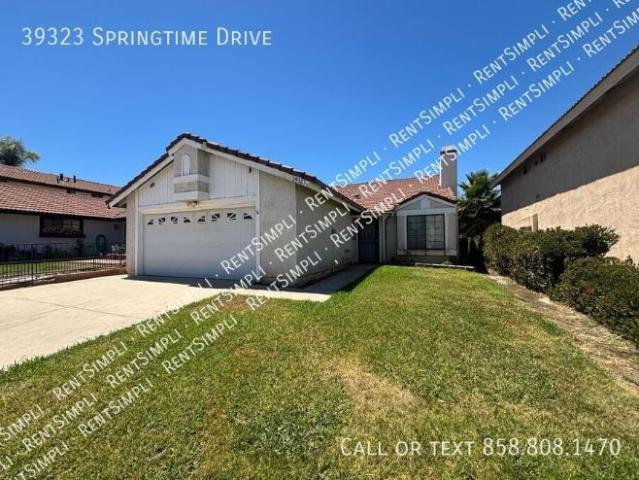 3 Br, 2 bath, Single Family 39323 Springtime Drive