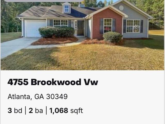 3 Br, 2 bath, Single Family 4755 Brookwood Vw