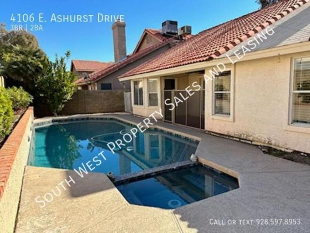 3 Br, 2 bath, Single Family 4106 E Ashurst Drive