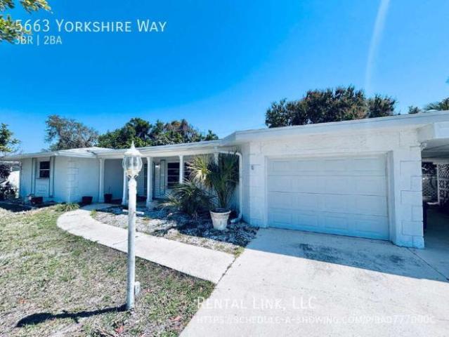 3 Br, 2 bath, Single Family 5663 Yorkshire Way