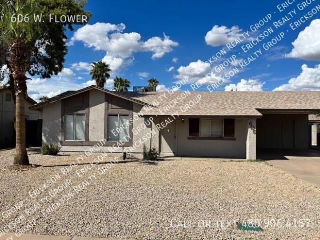 3 Br, 2 bath, Single Family 606 W Flower