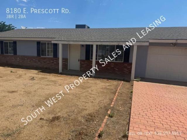 3 Br, 2 bath, Single Family 8180 E Prescott Rd
