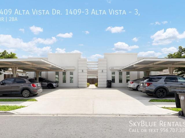 3 BR, 2 BA Apartment 1409 Alta Vista Dr. 1409 3 Alta Vista, Weslaco, TX 78596