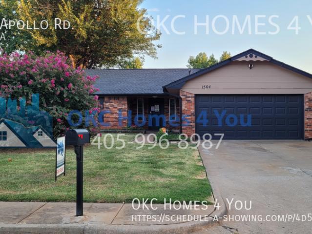 3 BR, 2 BA Apartment 1504 Apollo Rd Edmond, OK 73083