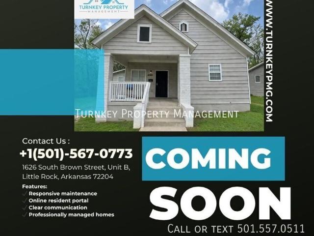 3 BR, 2 BA Apartment 1626 Brown St, Little Rock, AR 72204