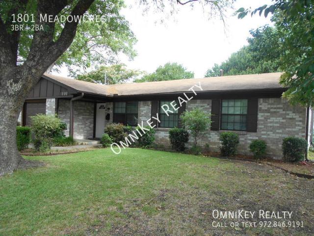 3 BR, 2 BA Apartment 1801 Meadowcrest, Garland, TX 75042